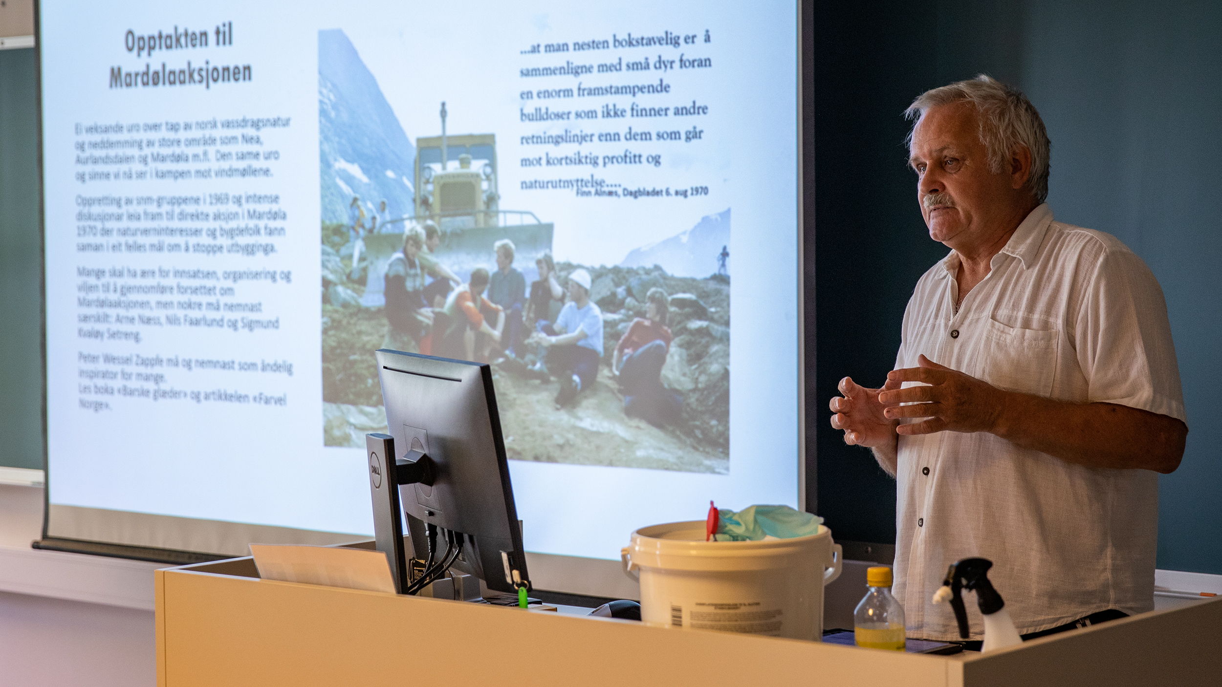 Fortalte om Mardøla-aksjonen til nye SOL-studenter | HiMoldes uavhengige avis